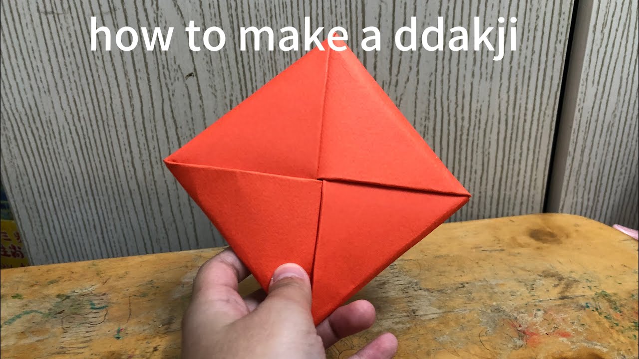 tutorial - how to make a ddakji - YouTube
