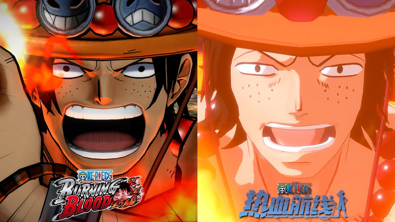 Ace Ultimate Attack Comparison - One Piece Burning Blood Vs One Piece ...