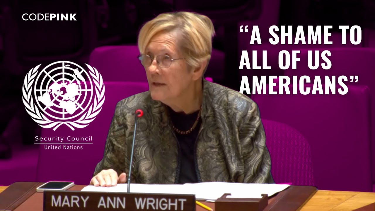 Col. (ret) Ann Wright Challenges Weapons Transfers to Ukraine & Israel at UN Security Council ...
