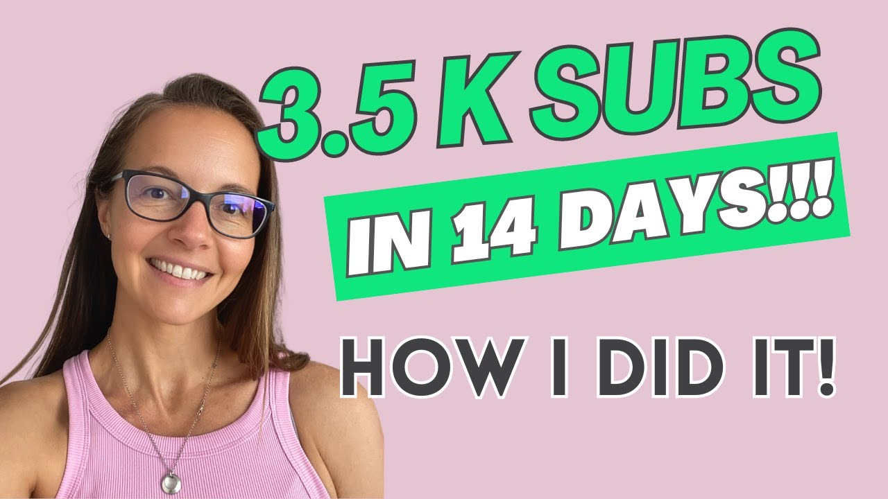 How I Gained 3,500 Subscribers in 2 Weeks - My Strategy Revealed! (New ...