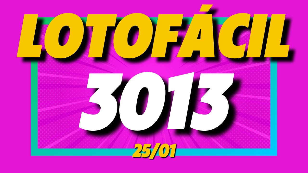 Resultado da Lotofacil 3013 - YouTube