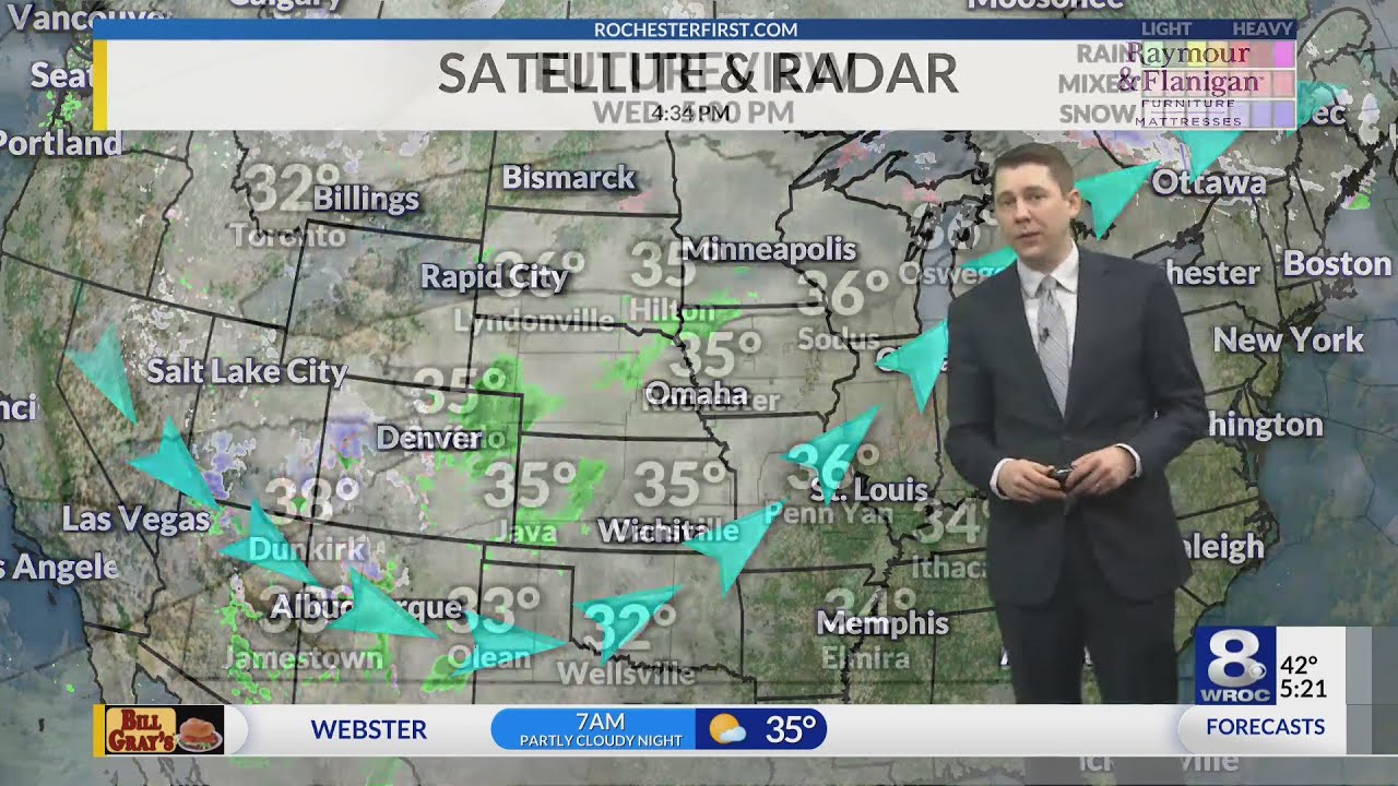 Weather on News 8 WROC Rochester - YouTube