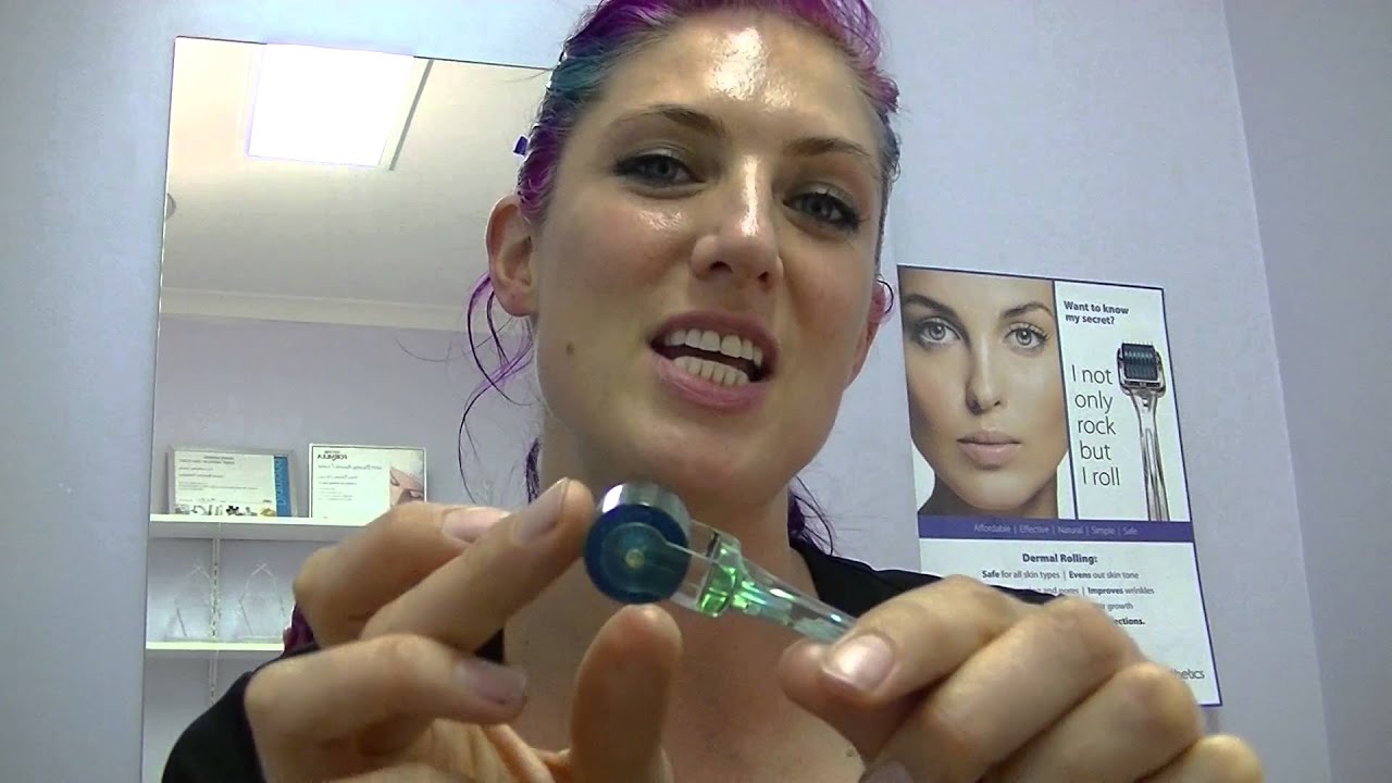 Skin Needling Home MTS Derma Roller Explanation - YouTube