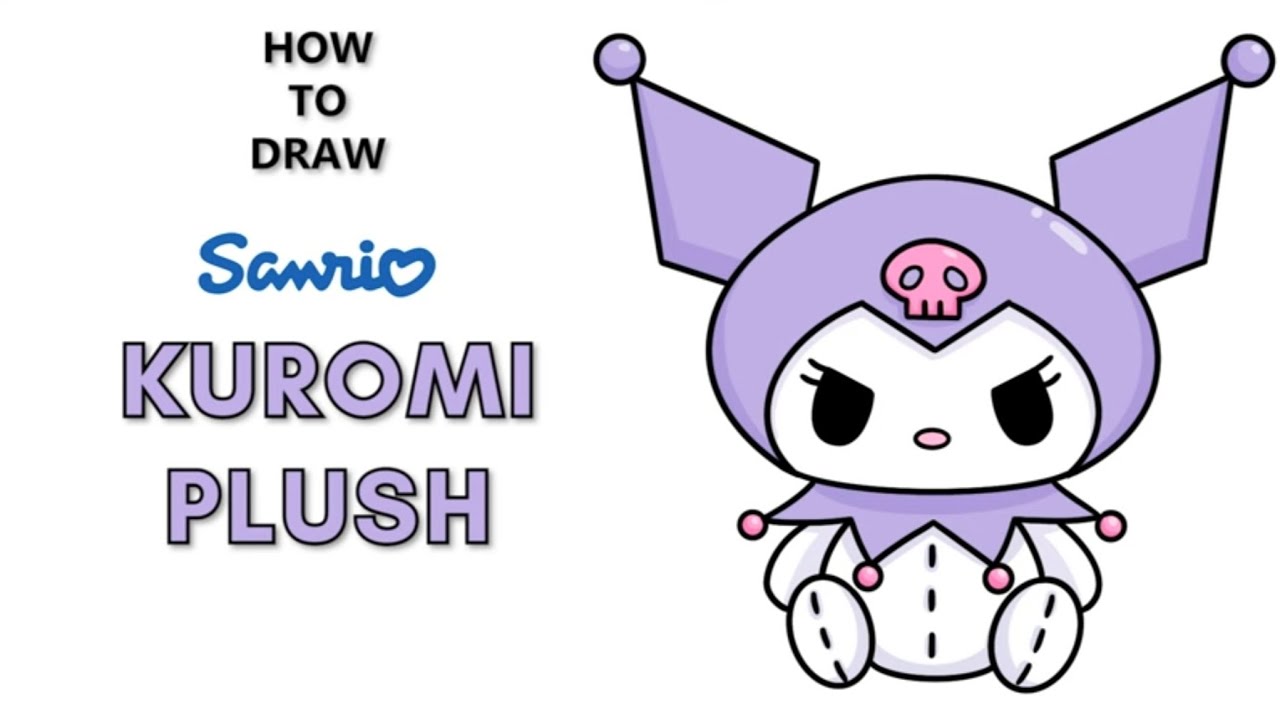 How To Draw Kuromi Plush | Sanrio | Cute Easy #Drawingtutoria# ...
