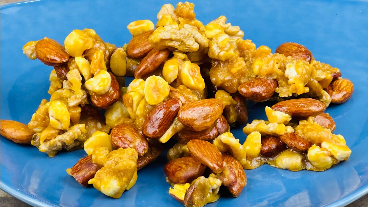 Irresistible Nutty Snack Mix | Quick & Delicious Homemade Treat!😋 - YouTube