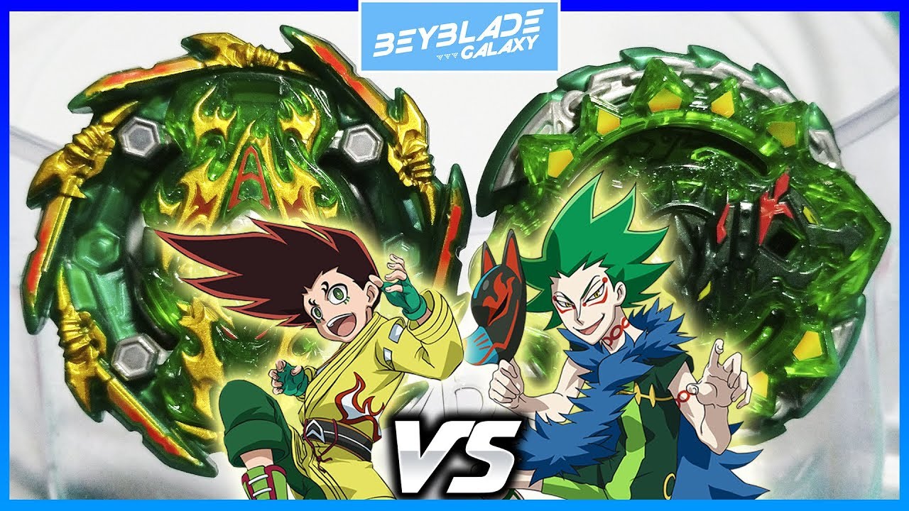 BUSHIN ASHURA .Hr.Kp 天 vs HAZARD KERBEUS .7.At - Beyblade Burst ベイブレード ...