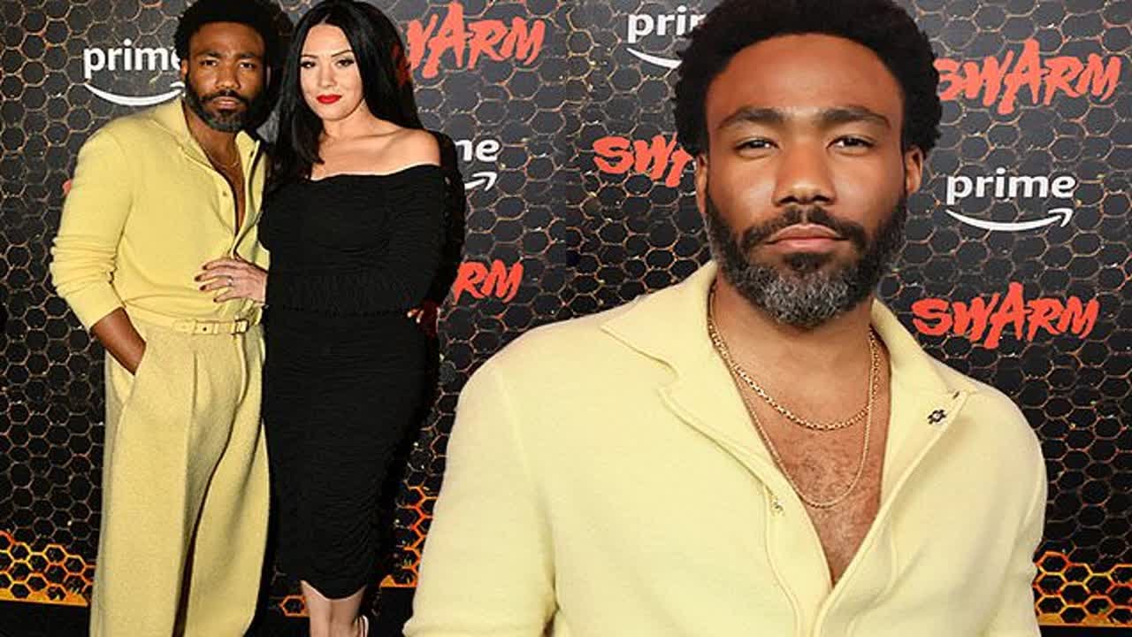 Donald Glover supported by partner Michelle White at Swarm premiere ...