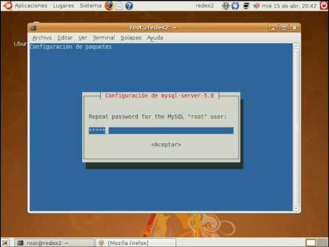 Instalación de Apache+PHP+MySQL+PHPMyAdmin en Ubuntu 8.04 - 3/4 - YouTube