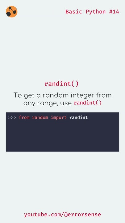 Random In Python Coding Python Pythontricks Pythonforbeginners Pythonic Pythontutorial