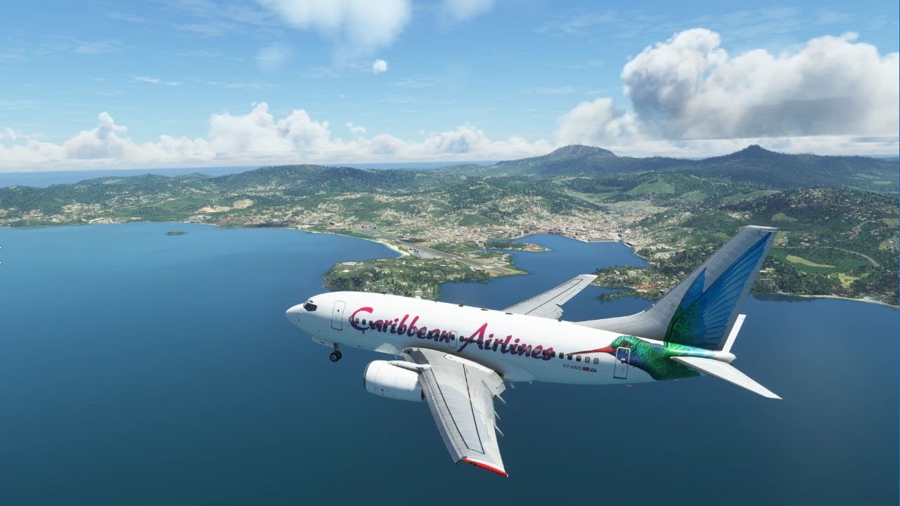 Approach to George F. Charles : TLPC NDB09 Circling to Rwy27 - YouTube