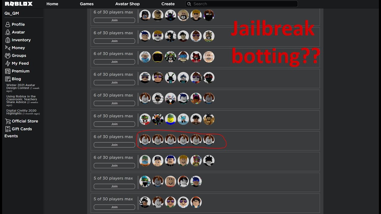 Is ROBLOX jailbreak botting?? - YouTube