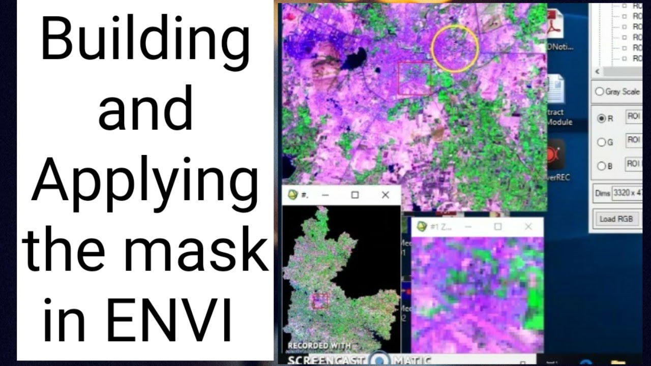 Apply mask after building mask in ENVI classic for Landsat8 - YouTube