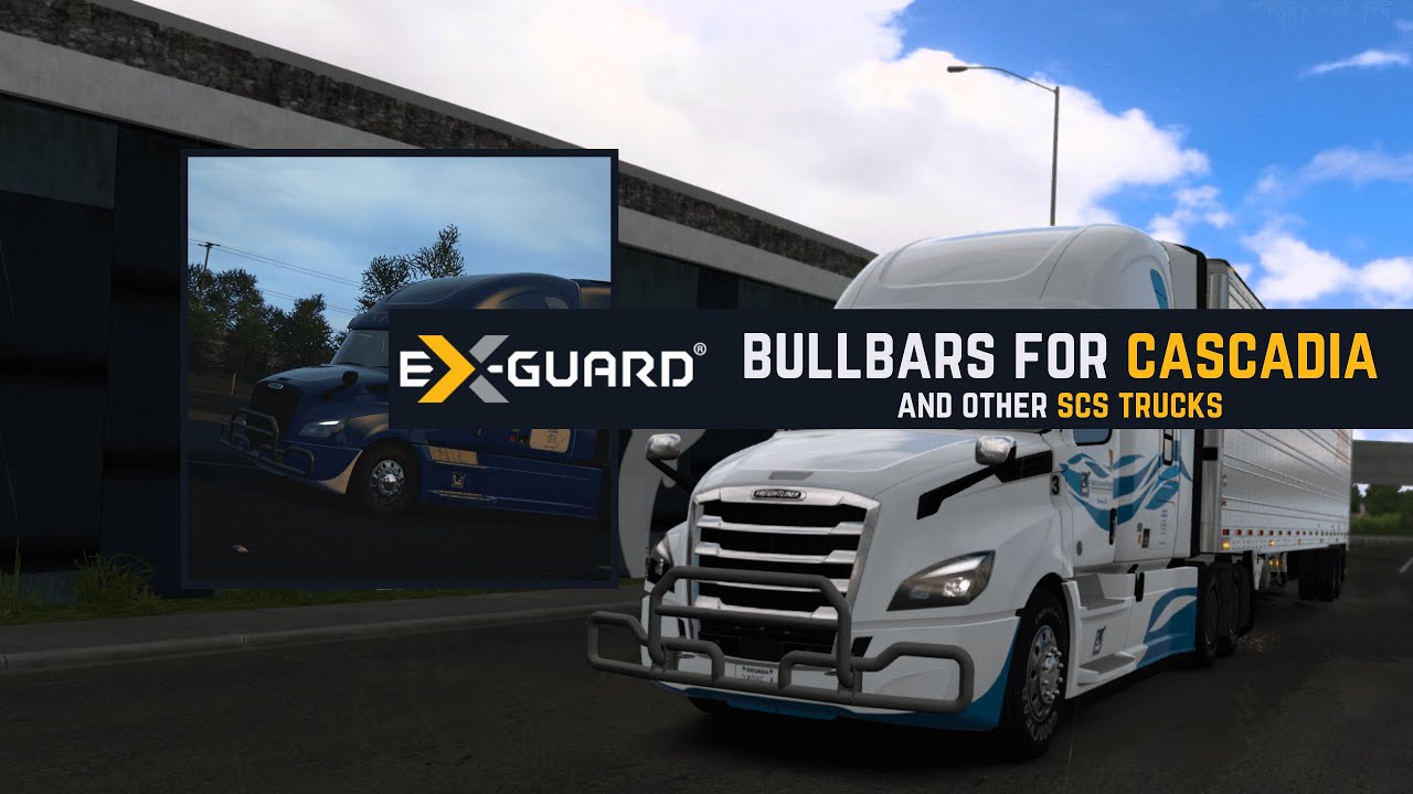 American Truck Sim - Ex-Guard Bullbars on SCS Trucks - YouTube