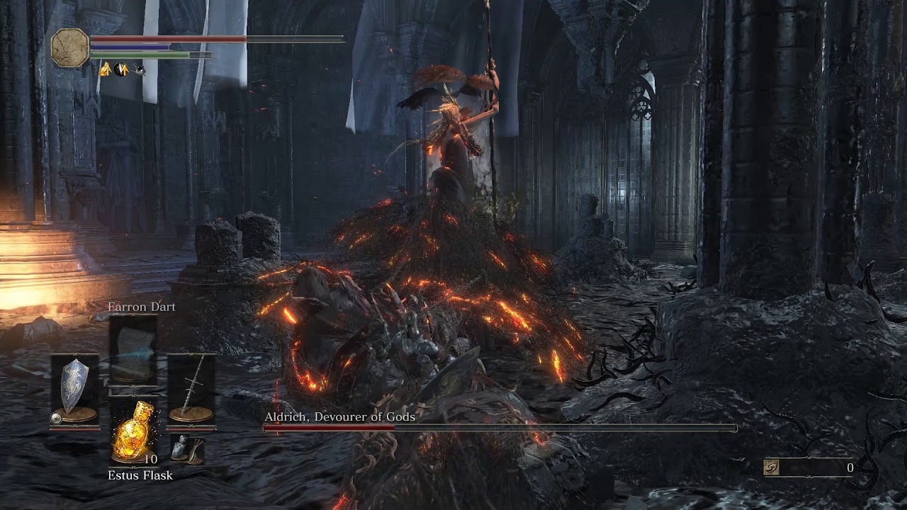 Dark Souls III: Aldrich, Devour of Gods - failed attempt - YouTube