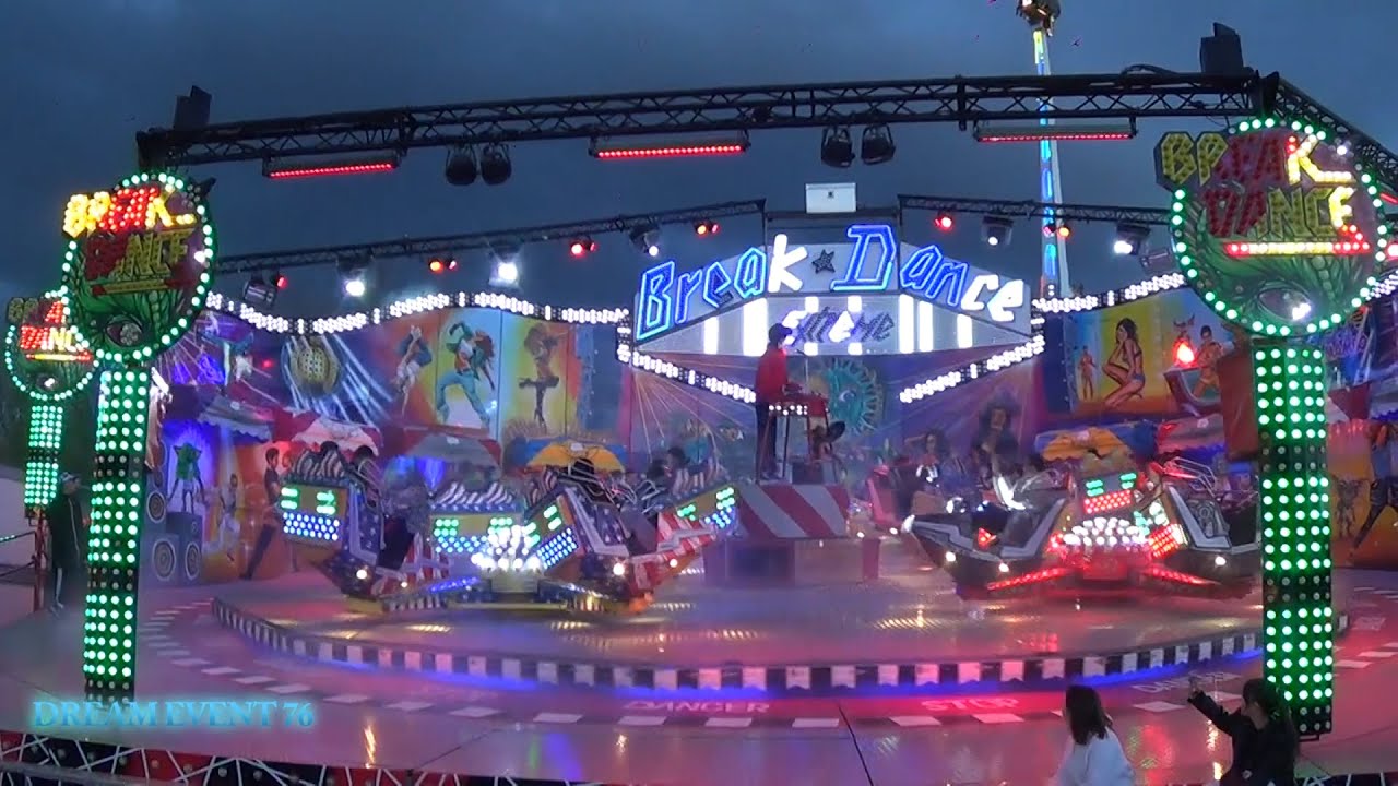 Manège Break Dance Extrem ( B/C ), nocturne week end, Grande Foire de Pâques 2023 ( 14 ) - YouTube