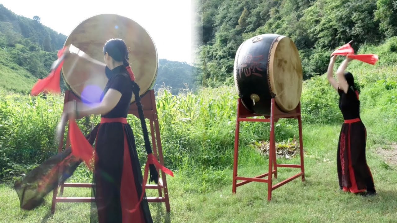 Restore war drums with a hundred herbs! | 用一百种草药复原两千年前的大秦战鼓！ - YouTube