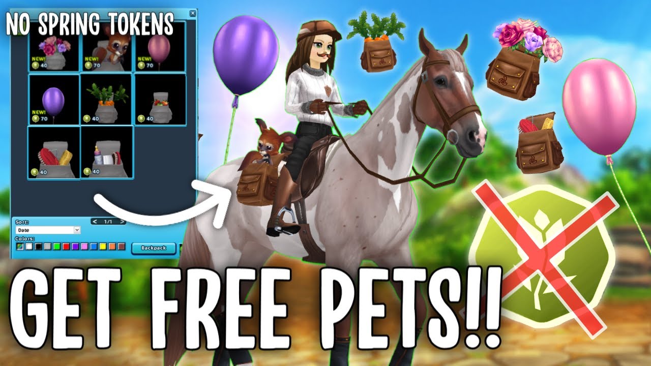 HOW TO GET FREE PETS WITHOUT SPRING TOKENS! FREE Squirrels, Ballons ...