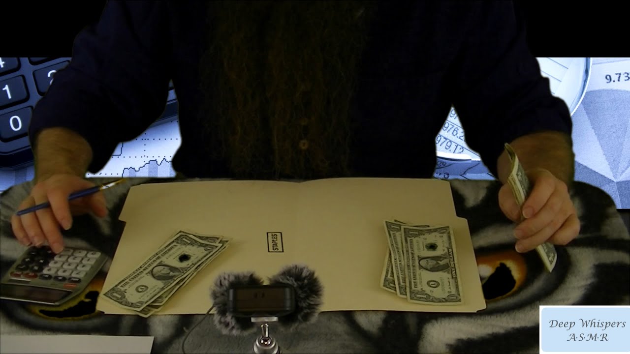 ASMR Accounting Soft Whispers, counting, phantom ASMR writing ...