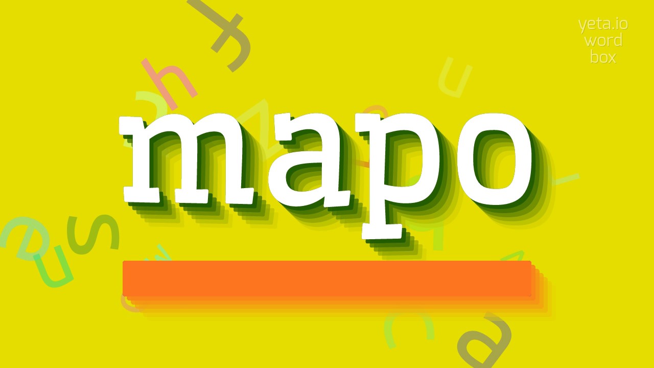 How to say "mapo"! (High Quality Voices) - YouTube