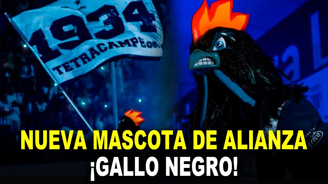 Alianza L. PRESENTA su NUEVA mascota 'Gallo Negro' y ENCIENDE la ...