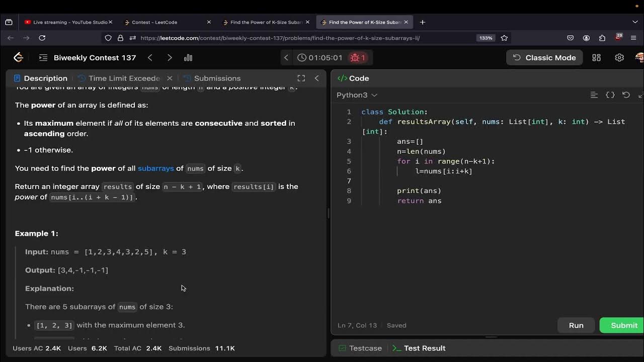 Leetcode Biweekly Contest 137 Solutions Live Youtube