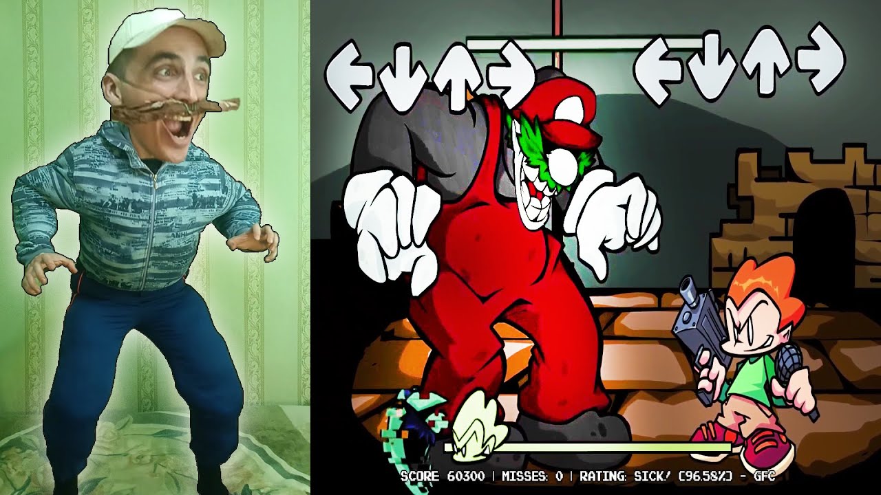 FNF vs Mario vs Pico In Real Life (FNF IRL) - YouTube