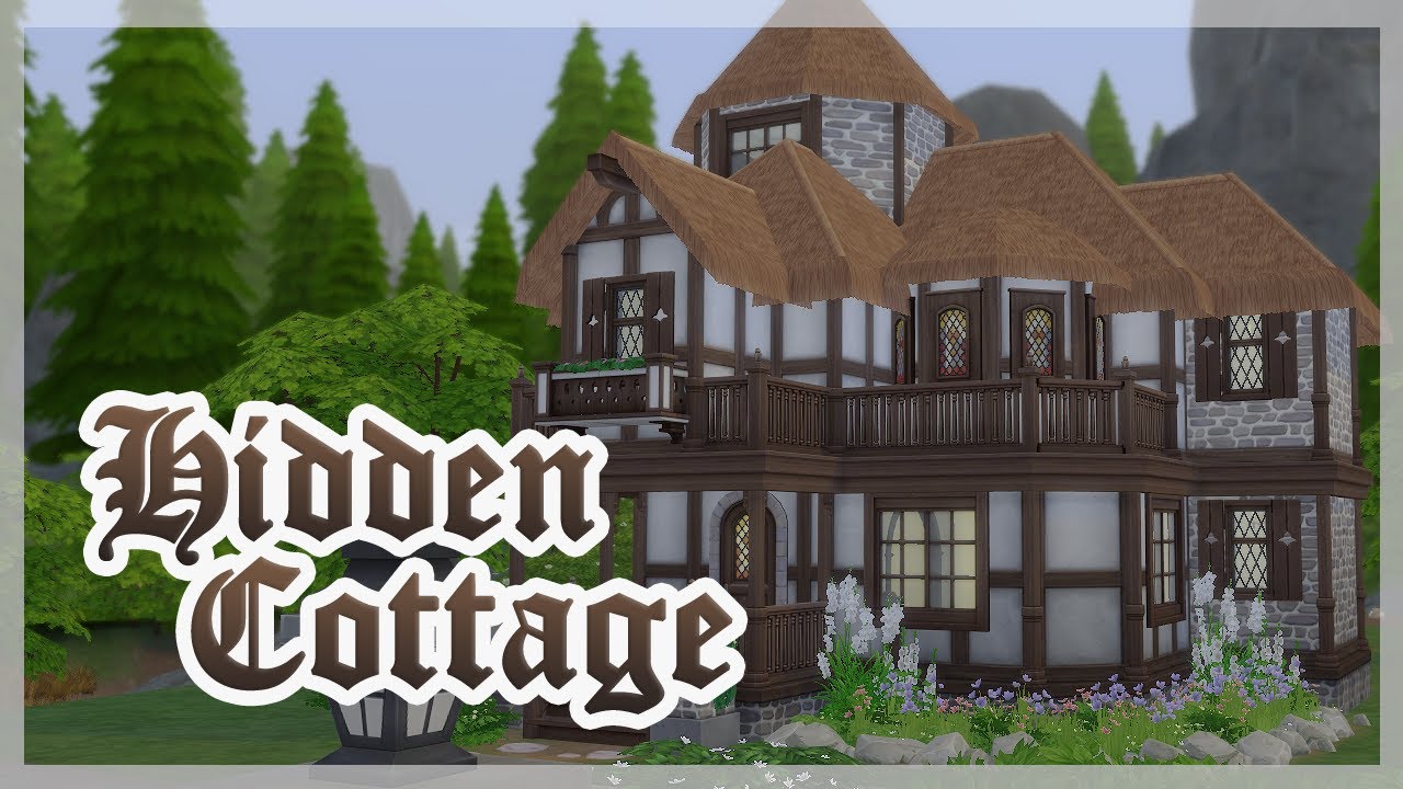 Hidden Cottage | SPEED BUILD | The Sims 4: Disney Princess Challenge ...