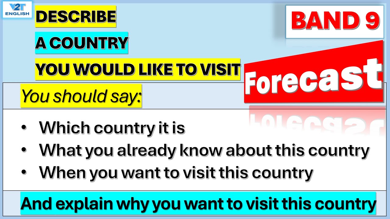 Band 9 IELTS Speaking Part 2 | Describe a country you would like to ...