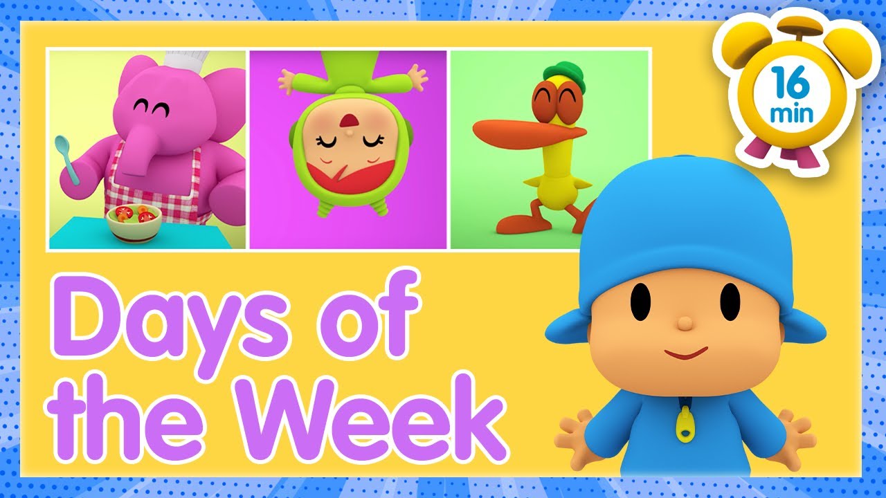 🗓 MONDAY, TUESDAY...DAYS OF THE WEEK + More Nursery Rhymes & Kids Songs ...