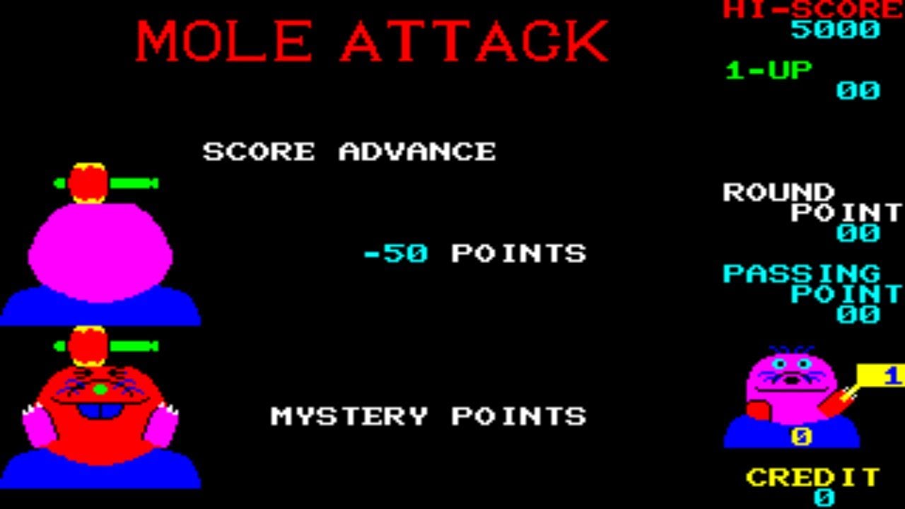 Mole Attack (Arcade) - YouTube