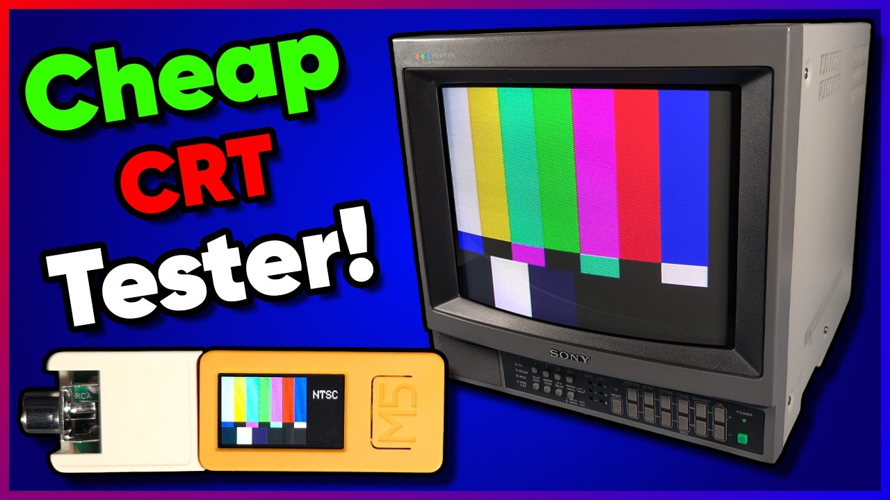 Build this portable CRT tester for around $20! - YouTube
