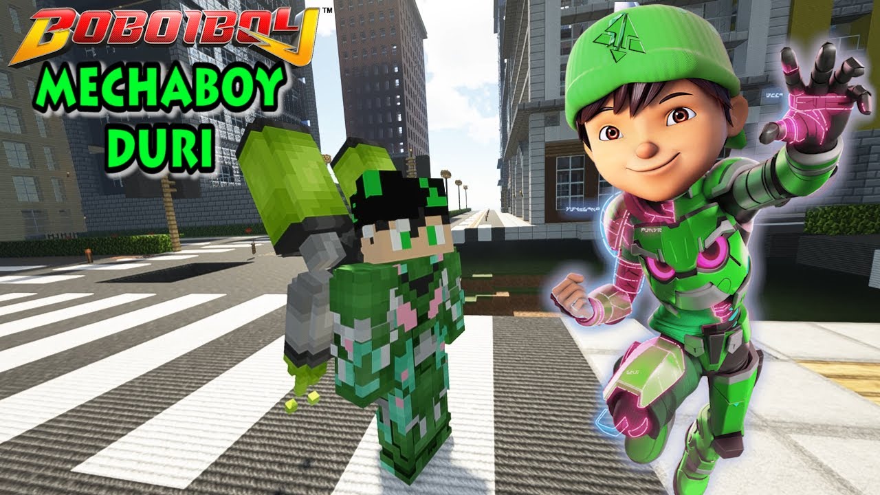 BoBoiBoy Galaxy MechaBoy Duri Thorn - Minecraft BoBoiBoy & Upin Ipin ...