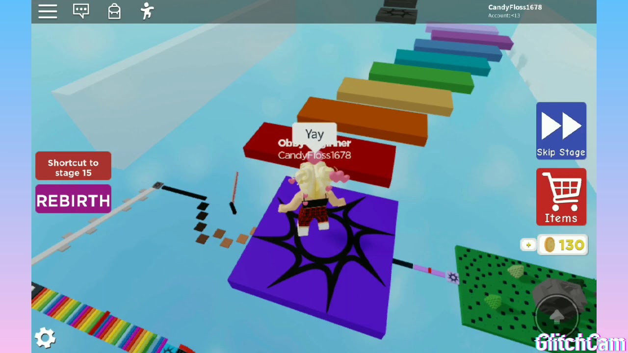 Playing a obby called 'The Really Easy Obby' - YouTube