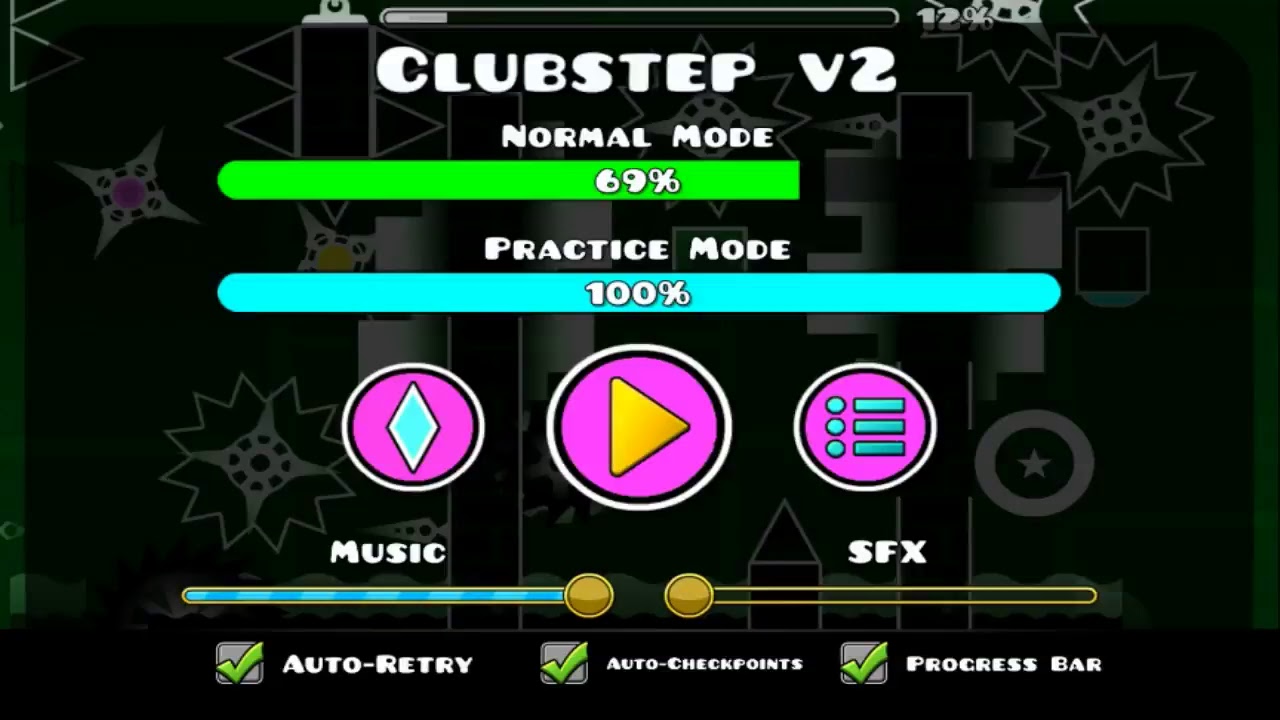 Geometry Dash Clubstep V2 (63%) Go at 50% (No Requests) - YouTube