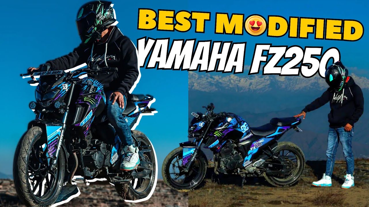 Best Modified Yamaha Fz250 ! Ritwiz Pandey - YouTube