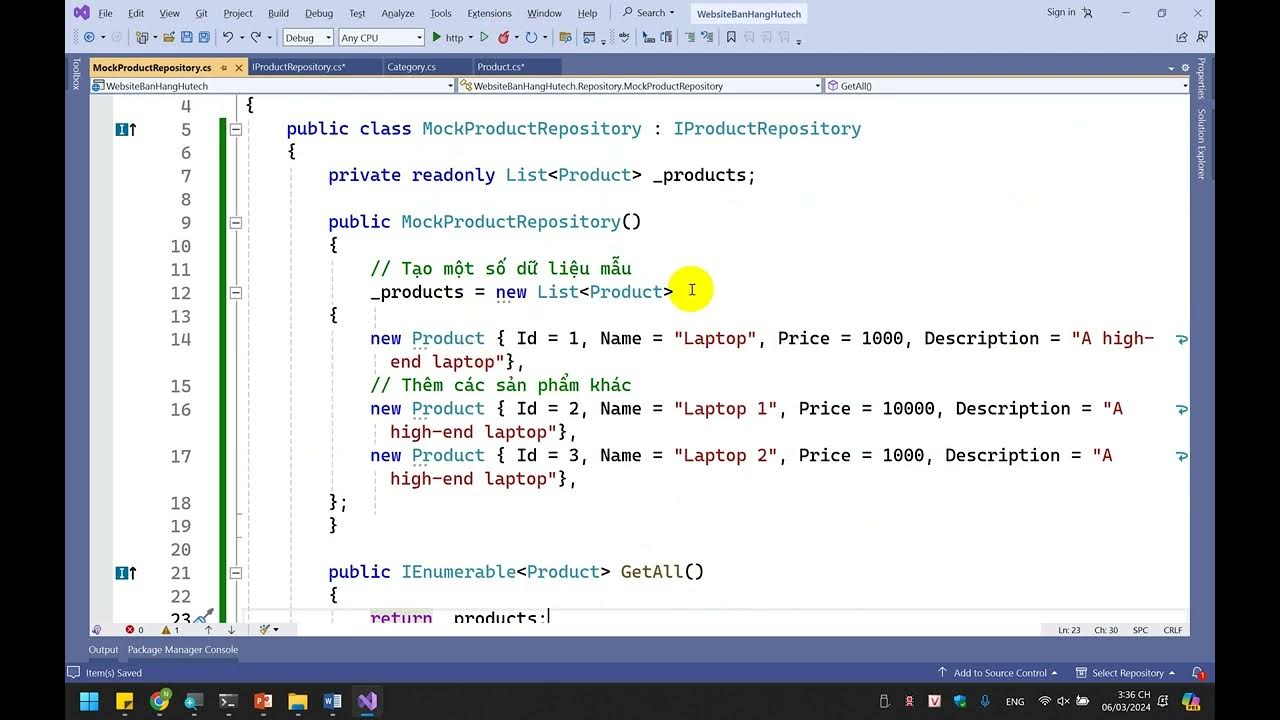 Hướng dẫn thực hành Lab 1 ASP.NET CORE MVC - YouTube
