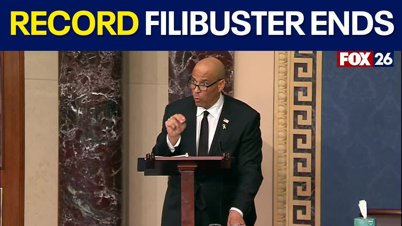 Cory Booker's record filibuster speech comes to an end after 25-hours ...