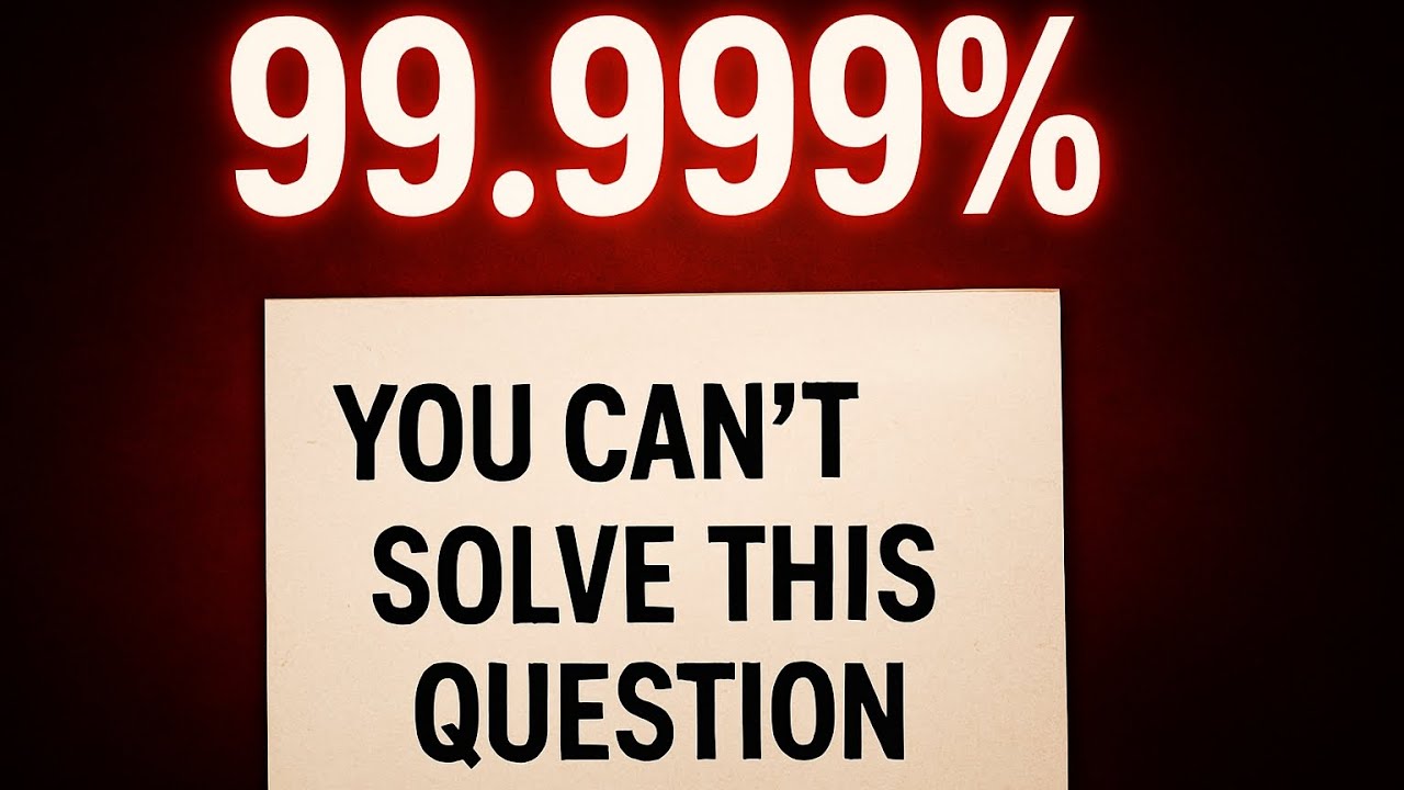 I Bet You Can’t Solve This Question! 😎🧠|Mr. Experiment XYZ| - YouTube