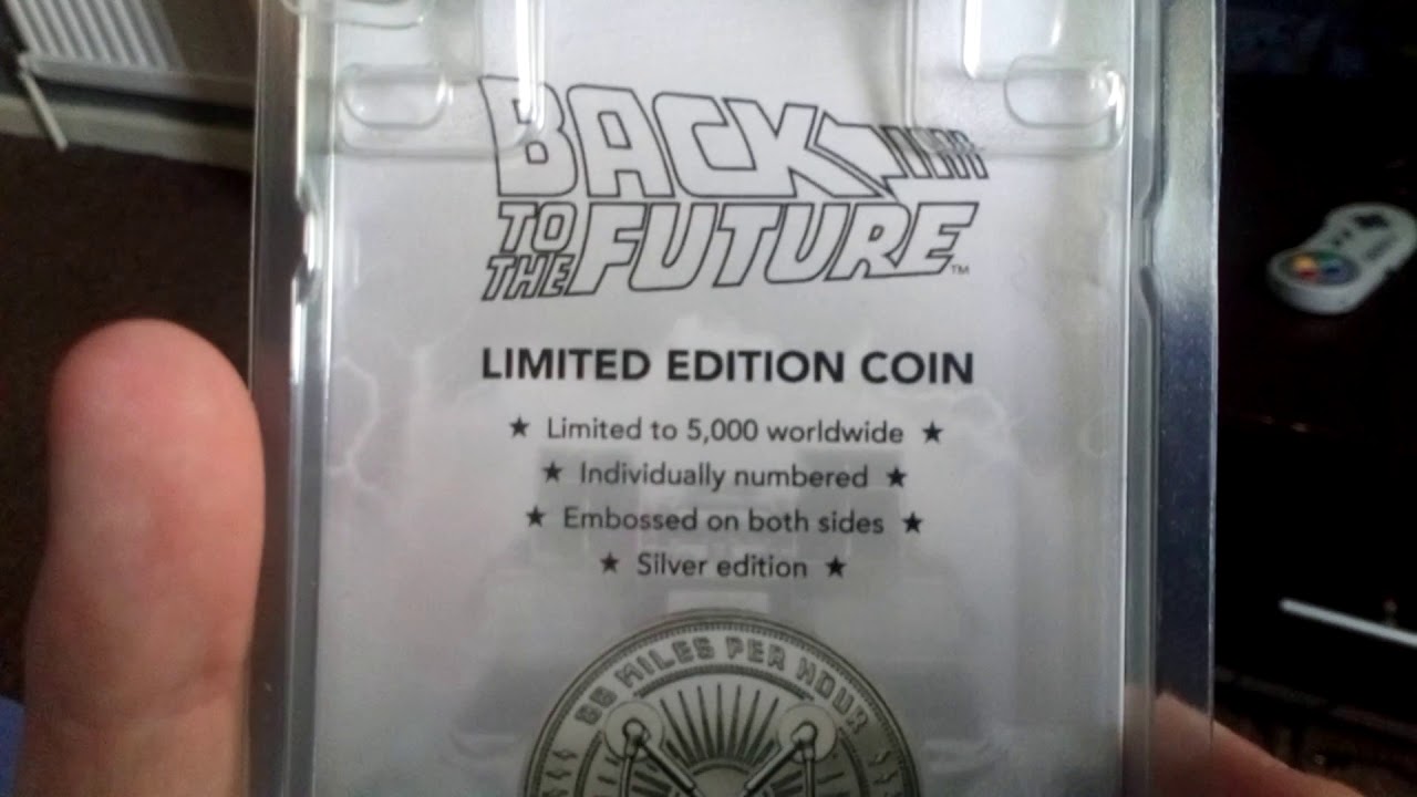 Back to The Future Limited Edition Silver Coin only 5000 MADE WORLDWIDE ...