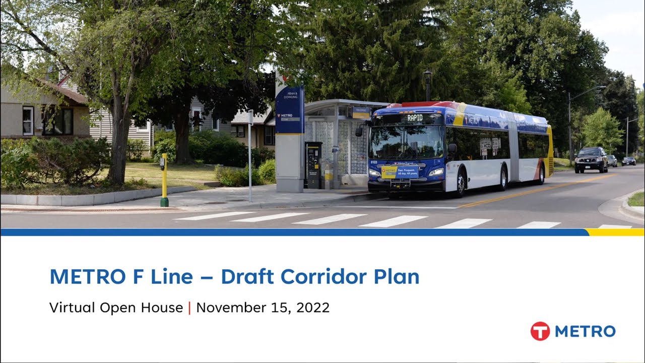 Metro Transit: METRO F Line Draft Corridor Plan Virtual Open House ...