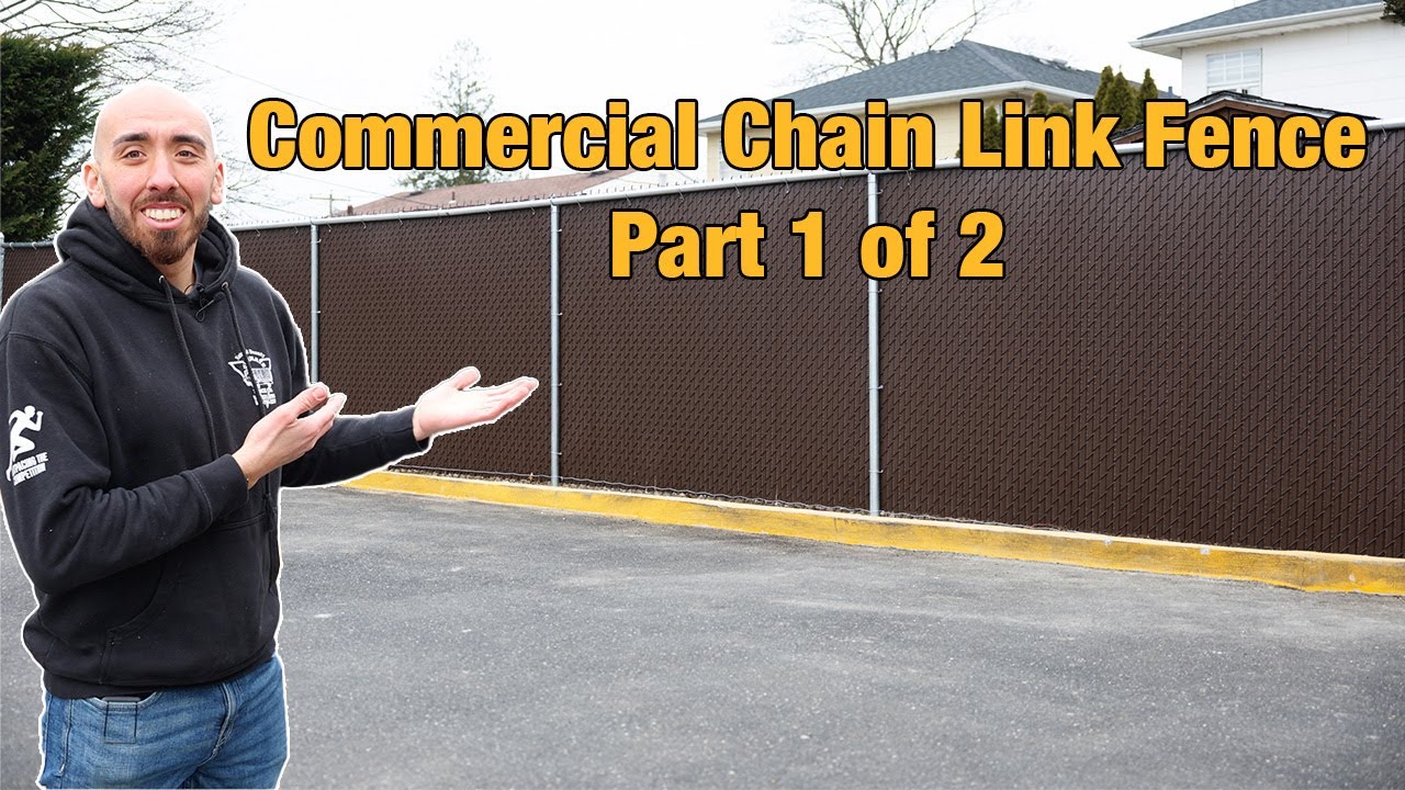 How To Install a Chain Link Fence (Commercial Parking Lot - Part 1 of 2 ...