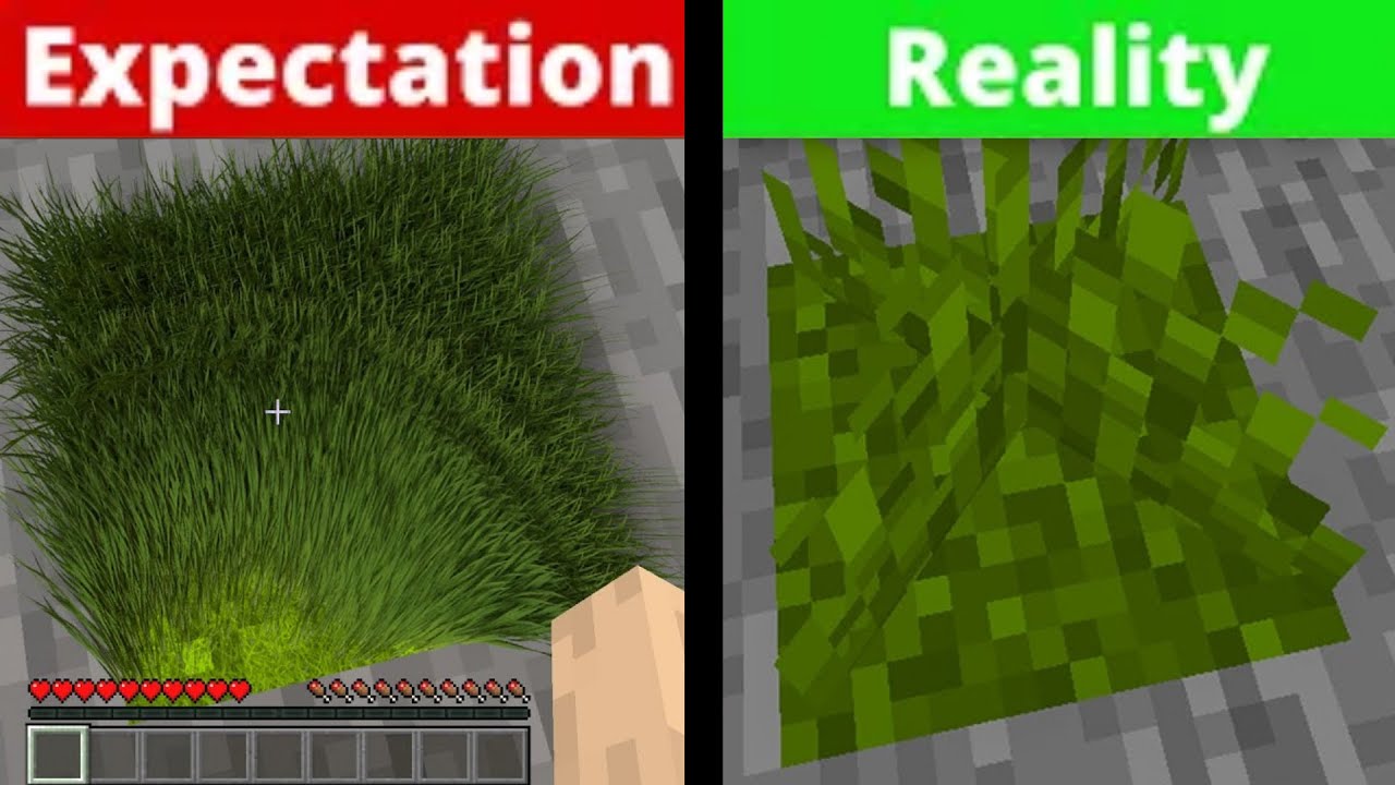Realistic Minecraft | Expectation VS Reality - YouTube