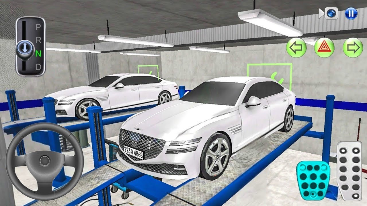 New Sedan car Genesis G80 in Auto repair Shop - 3D Driving Class ...