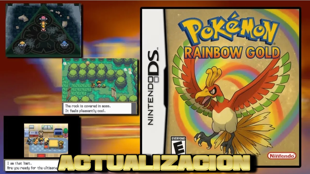 ACTUALIZACIÓN Pokémon Rainbow Gold Hack Rom NDS Con 493 PKM Capturables ...
