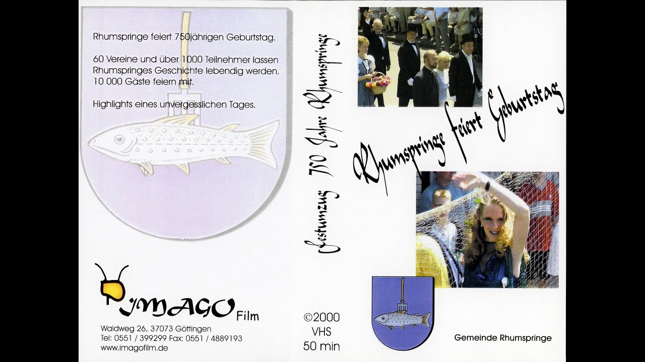 Rhumspringe feiert Geburtstag - Festumzug 750 Jahre Rhumspringe im Jahr ...