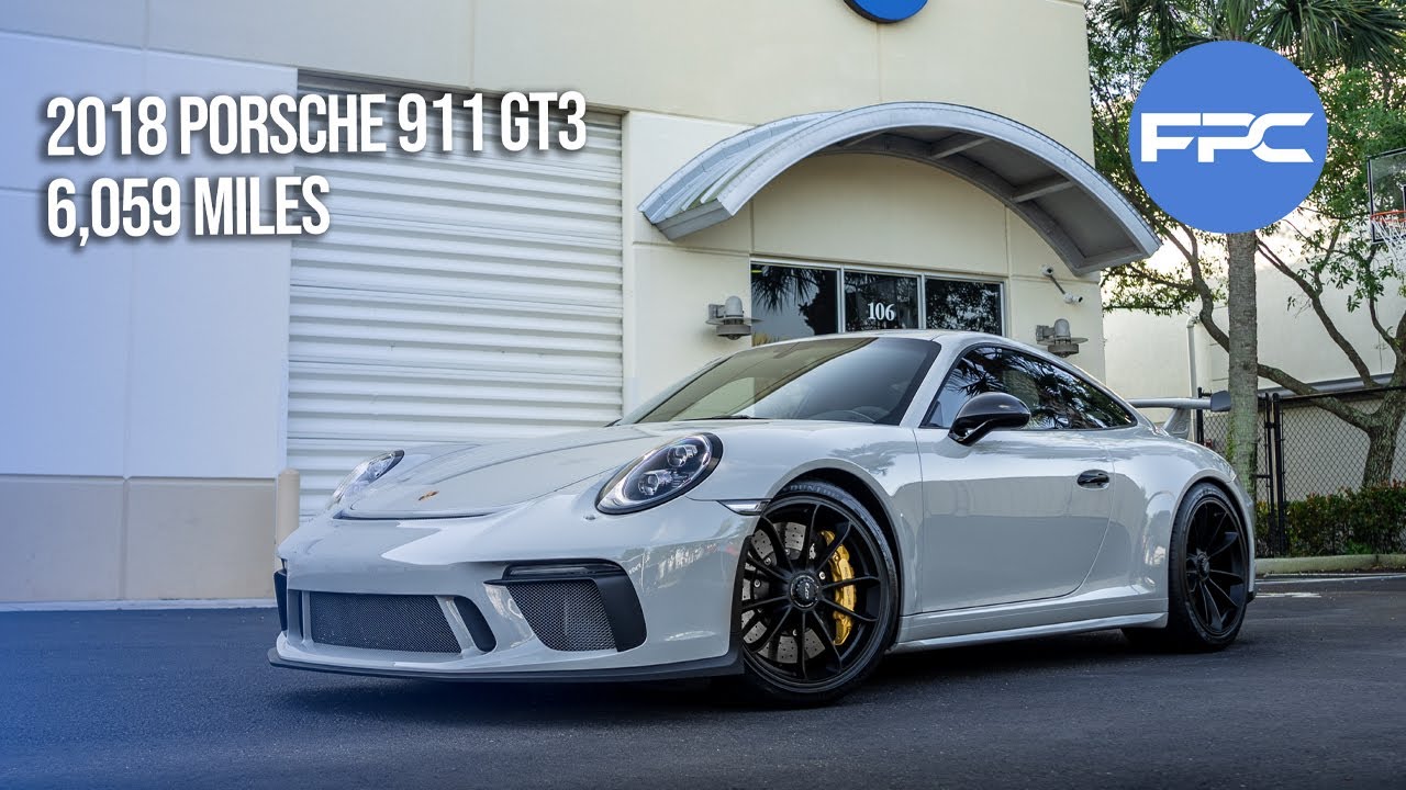 *SOLD* 2018 Porsche 911 GT3 in Chalk Metallic w/ ONLY 6,059 Miles ...