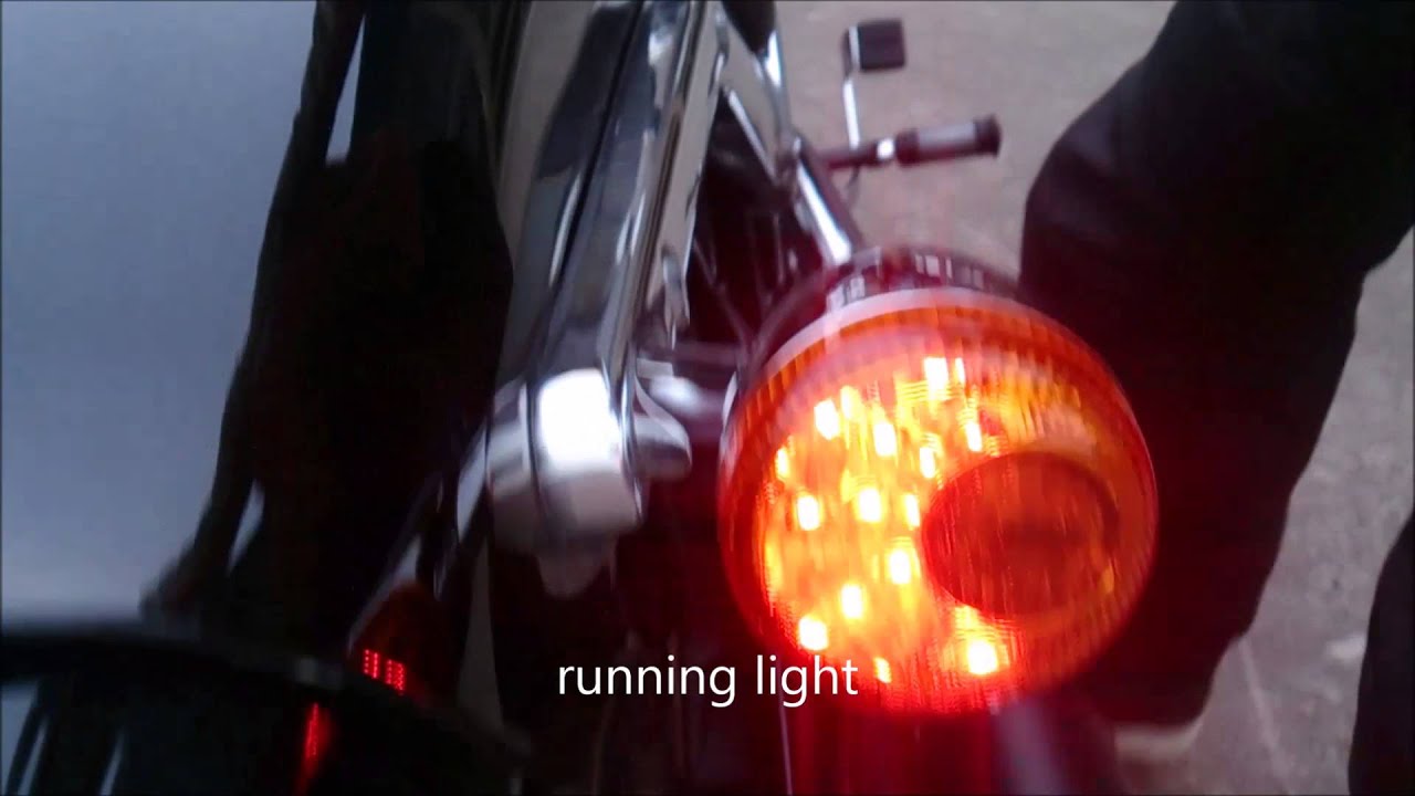 HD FXSB Breakout 2014 HDI running/brake/turn light - YouTube