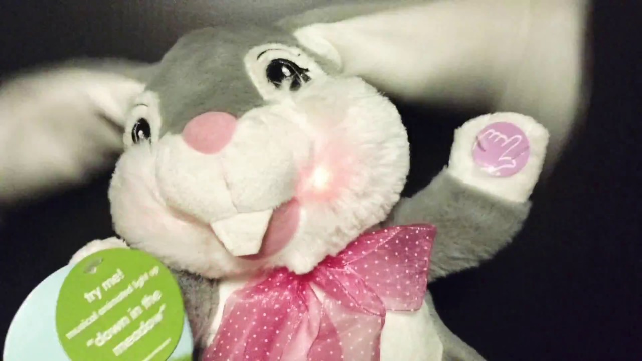 DOWN IN THE MEADOW EASTER BUNNY RABBIT PLUSH SINGING DANCING DOLL by ...