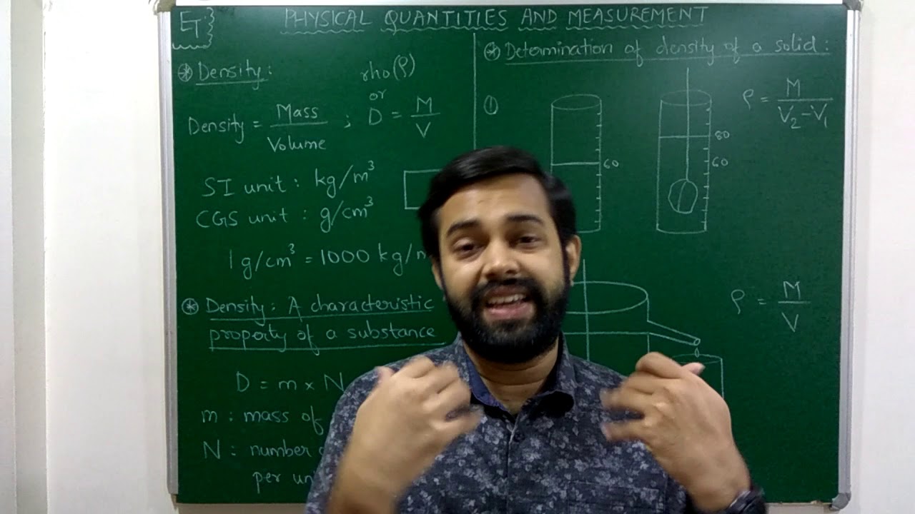 8 ICSE - Physics - Physical Quantities and Measurement - Video 1 - Mohit Prasad - HOD Physics ...