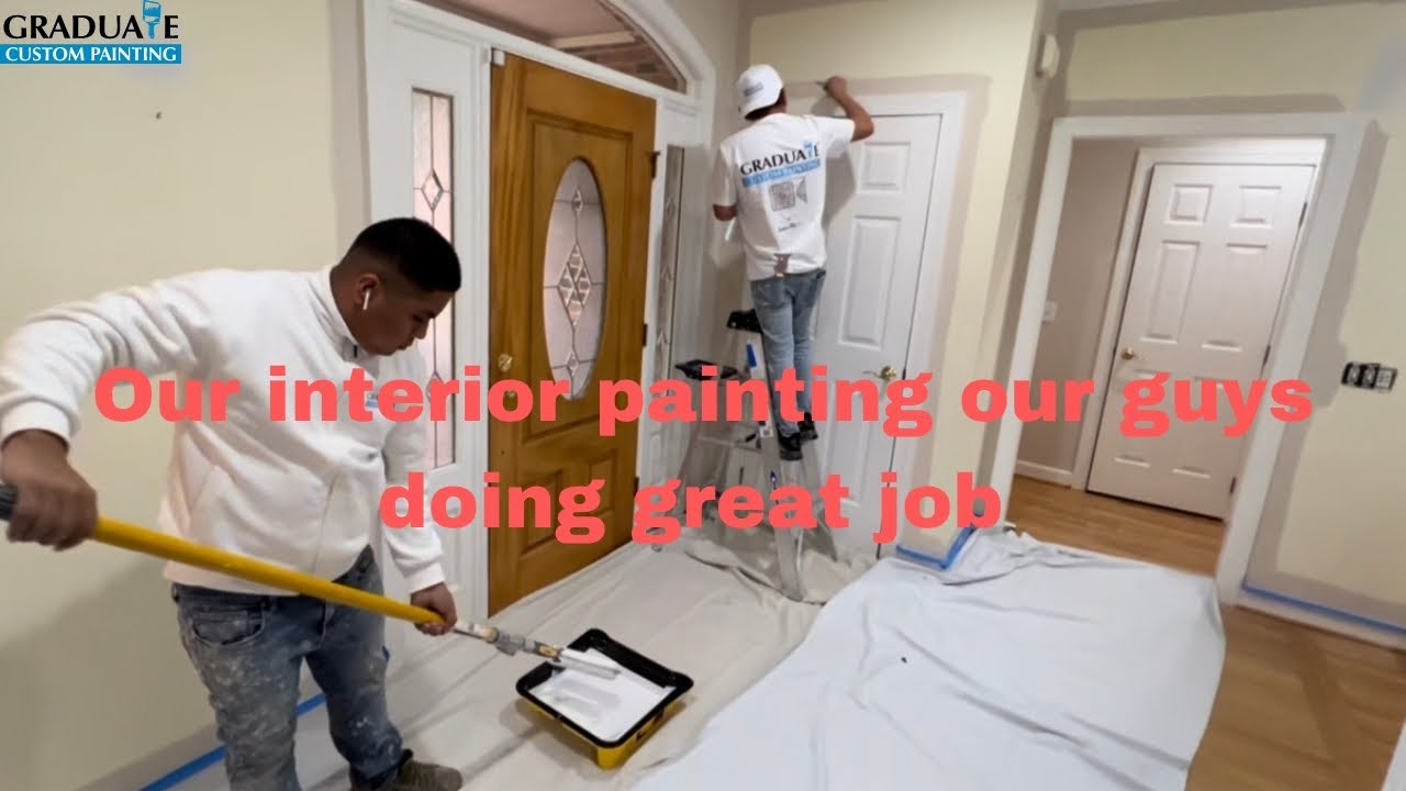 Our current interior painting work - YouTube